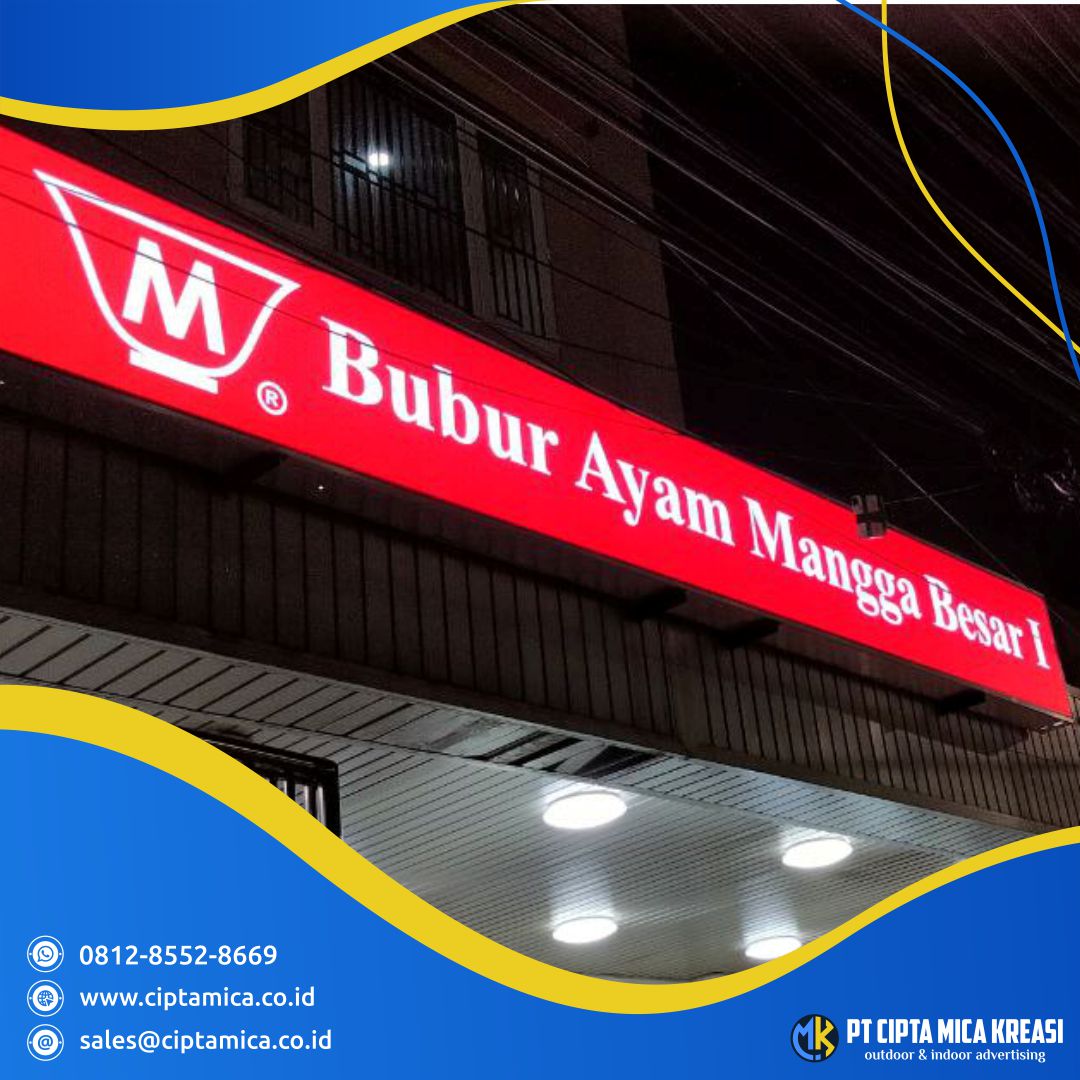 Jasa Pembuatan Neon Box Murah Harga Promo November 2023